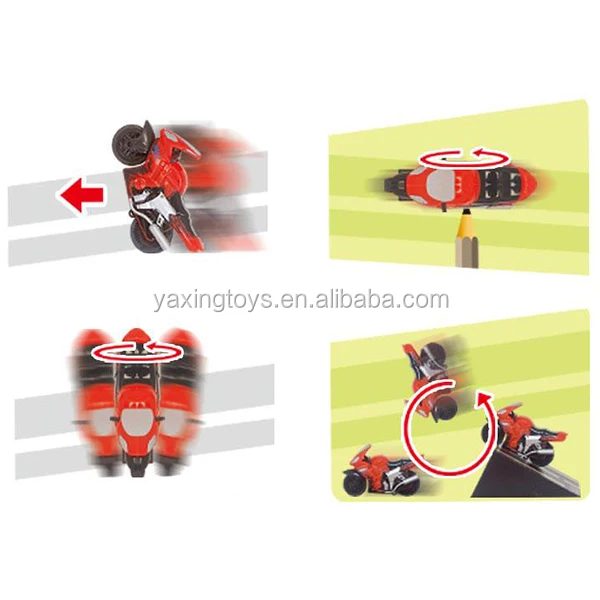 Kids Plastic Friction High Speed Motorcycle Race Track And Diving ...