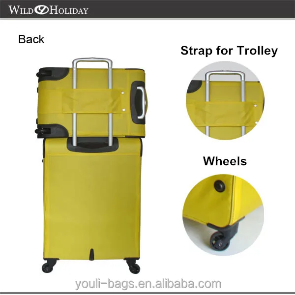 Cheap Designer Yellow Travel Torlley Suitcase Luggage Box Bag Set - Buy ...