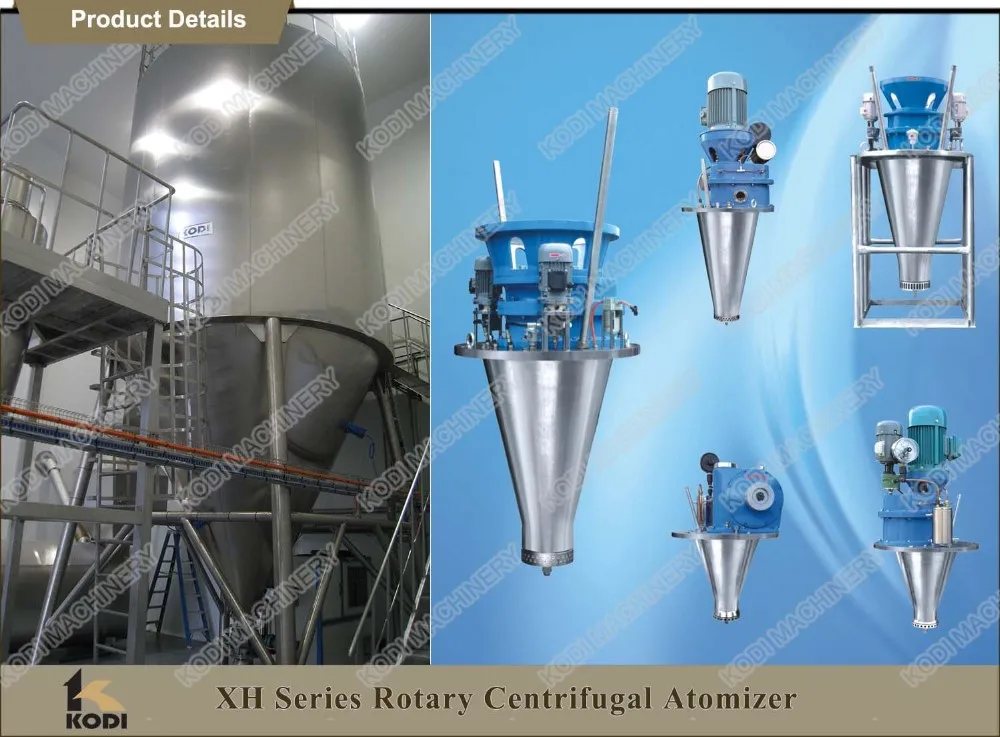 Kodi Xh Series Stainless Steel High Speed Rotary Centrifugal Atomizer ...