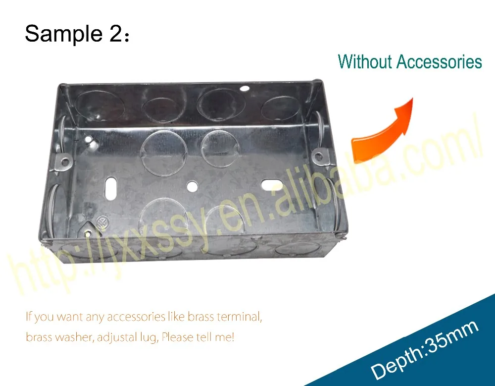 Electrical Junction Box Types 3x6 Iron Box Silver Color Steel Switch ...