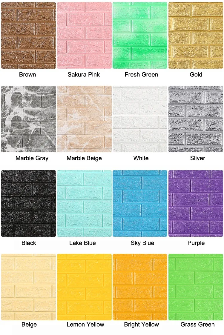Lower Price Brick Sticker 3d Tiles Wallpaper Self-adhesive Foam Three ...