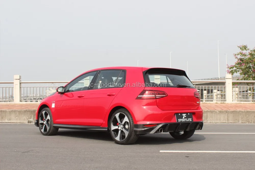 Mk7 Carbon Fiber Body Kit Side Bumper Skirts Fit For Vw Golf Vii 7 Gti ...