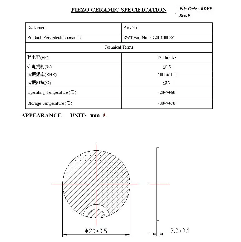 Pzt-4 pzt-5 pzt-8 PTZ 压电陶瓷| Alibaba.com