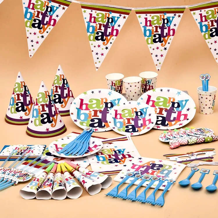 Kids Birthday Theme Paper Party Set - Buy Party Set Birthday Kids,Theme ...
