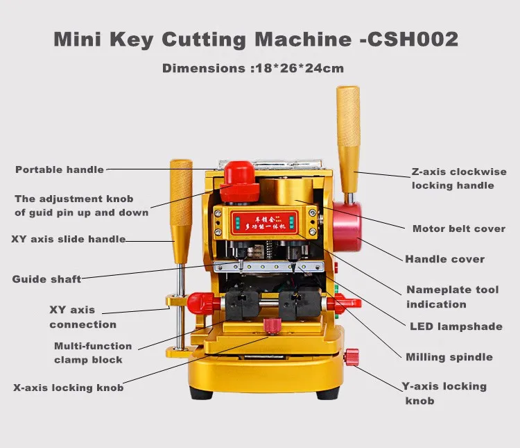 Exclusive Mini Portable Key Cutting/copying Machine - Buy Portable Key ...