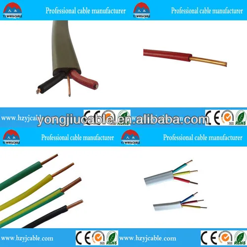 Flat CCA Wire - 3 Cores RVV Cable for Electrical Installations