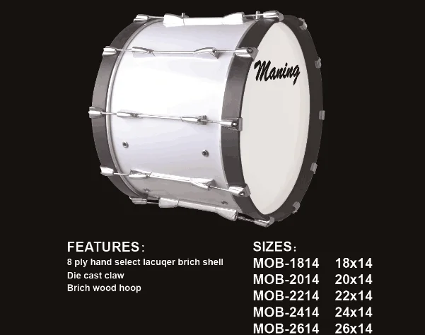 All Series Wood Shell Marching Tom Drum Marching Snare Drum - Buy ...