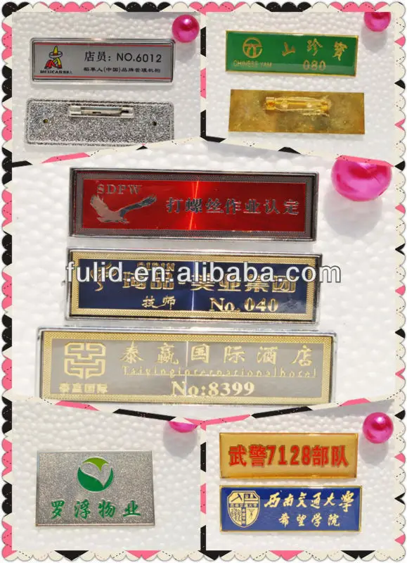 Unique Metal Lcd Name Tag With Pin| Alibaba.com