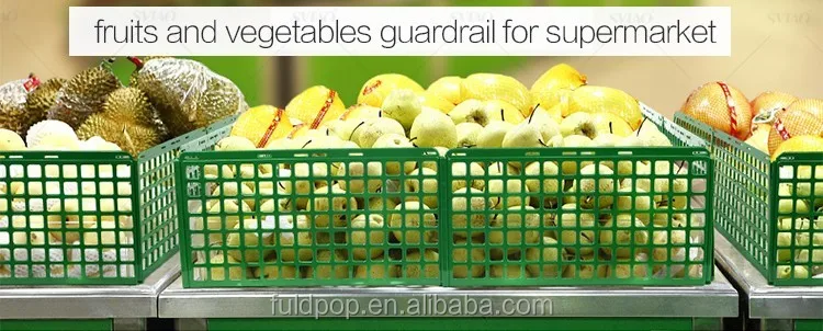 Free Joint Plastic Shelf Dividers for Vegetable & Fruit Display