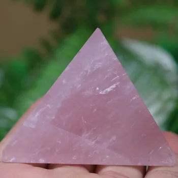 Natural Rock Stone Carved Crystal Pyramids Rose Quartz Crystal Pyramid ...