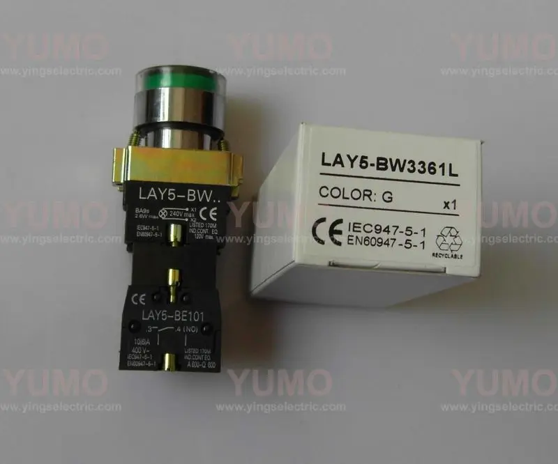 LAY5-BW3361 Push Button LAY5-BW3361L with Lock Green| Alibaba.com