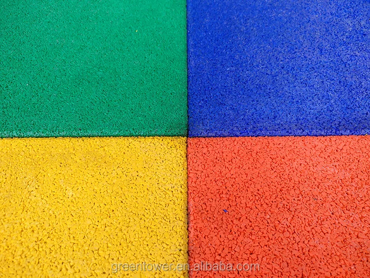Red Yellow Blue Green Safety Pure Epdm Rubber Outdoor Floor Mat - Buy ...