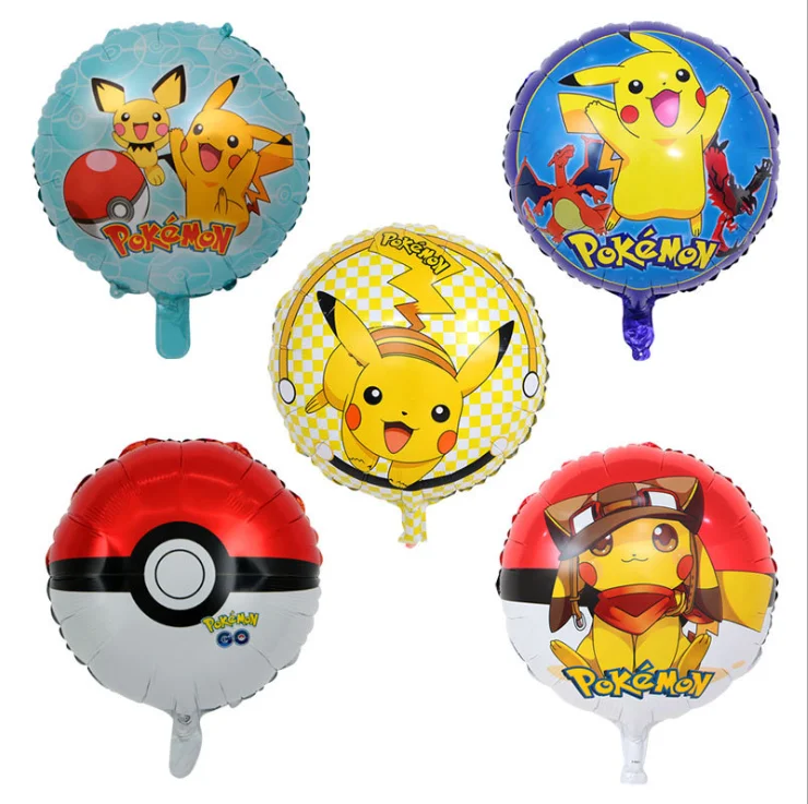 Wholesale 18 Inch Round Pikachu Balloon Pokemon Go Aluminum Foil ...