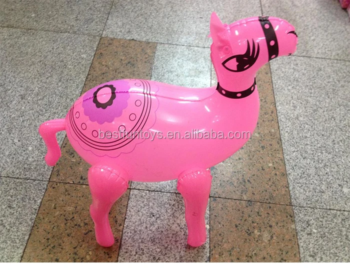 Pink Inflatable Toy Camel Toys For Kids Pvc Small Blow Up Vinyl ...