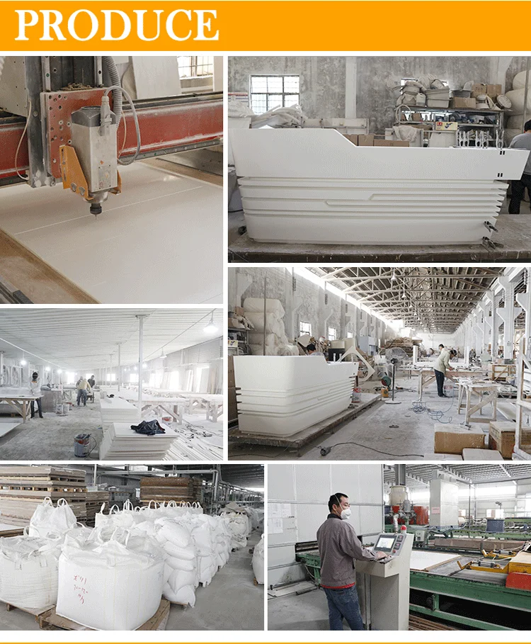 Custom L Shaped Shop Retail Store Office Front Counter Desks White ...