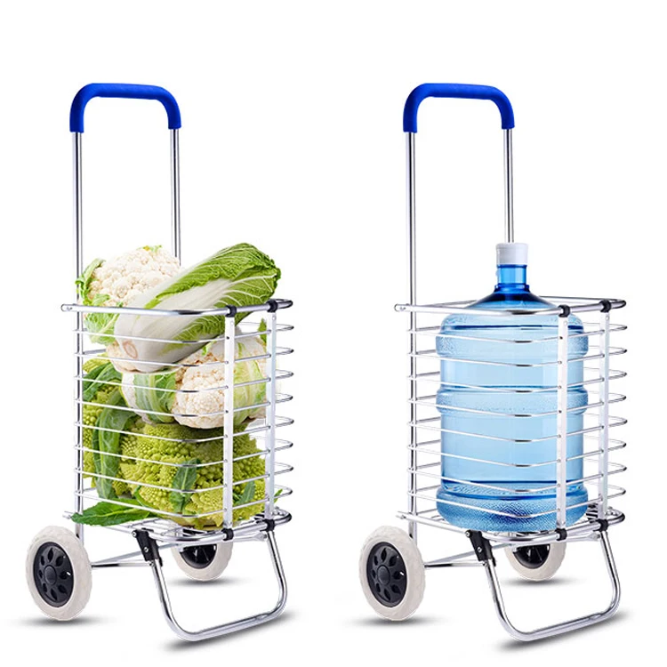 Aluminum Metal Carrefour Shopping Cart Trolley - Buy Shopping Cart ...