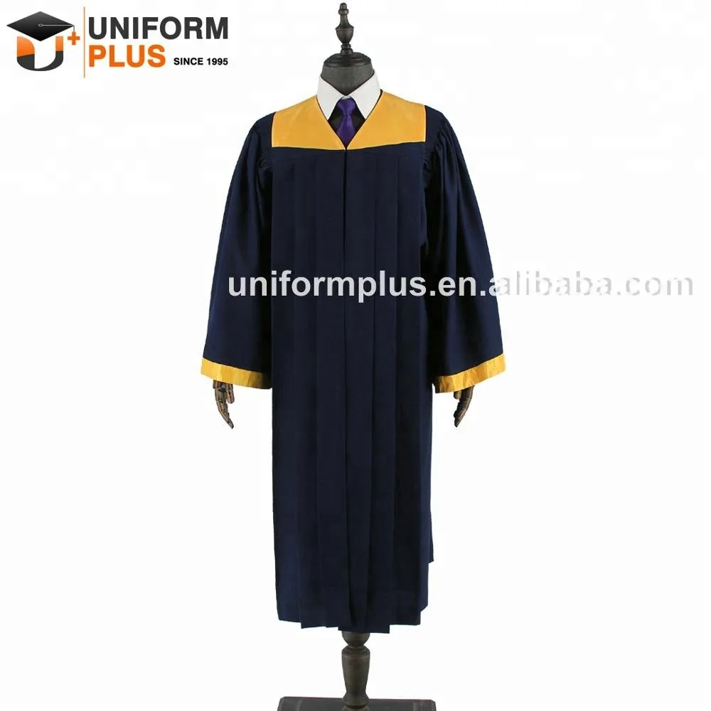 Navy Blue Graduation Caps and Gowns for High Schools and Colleges