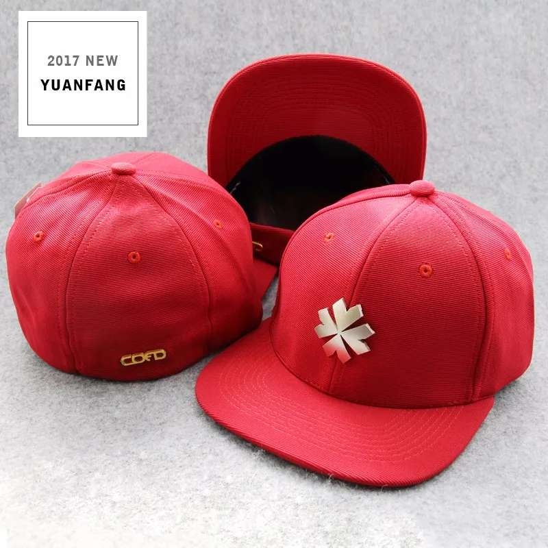 Custom Design Gold Metal Plate Logo Snapback Hats And Caps - Buy Metal ...