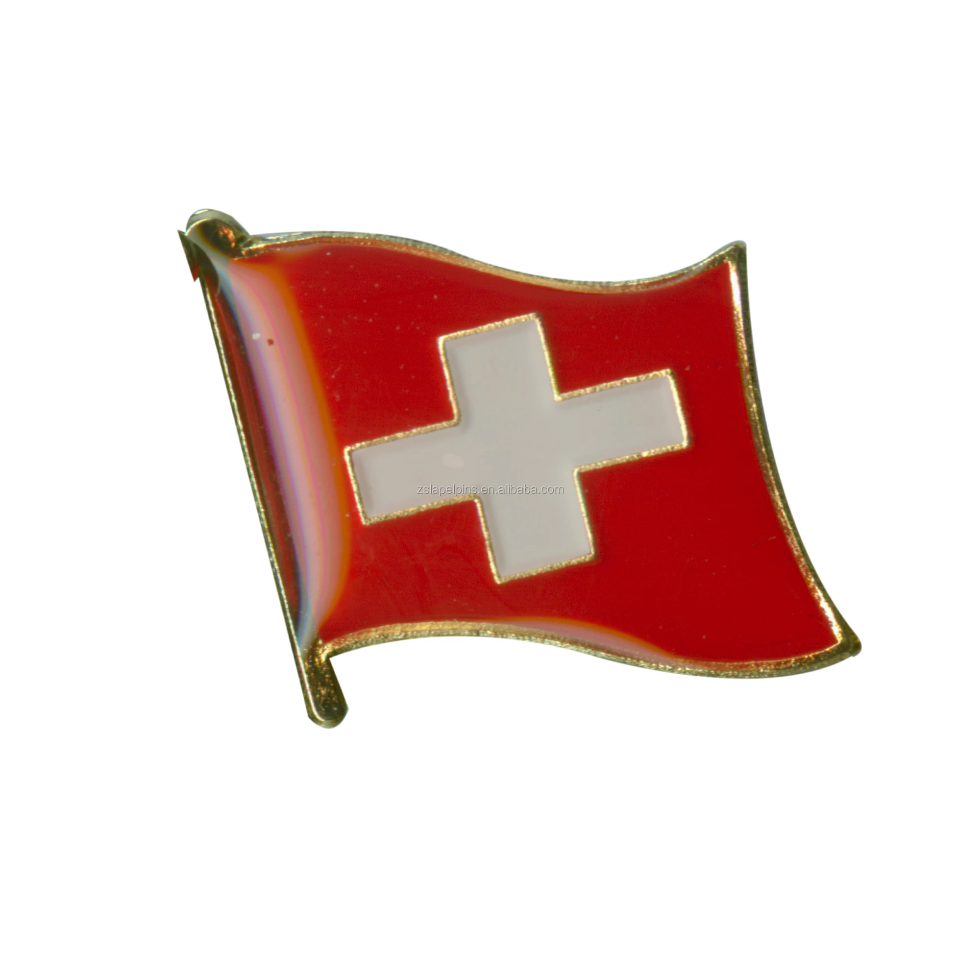 Switzerland Country Flag Lapel Pin - Buy Switzerland Flag Lapel Pin ...
