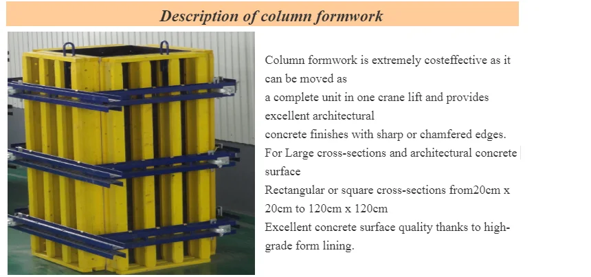 Adjustable Concrete Column Formwork Made By Plywood - Buy Adjustable ...