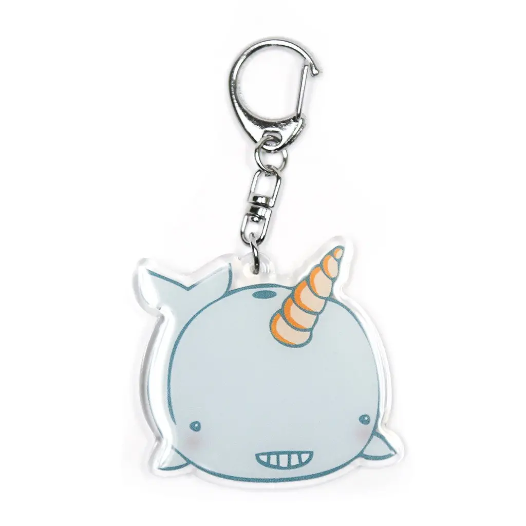 Custom Cartoon Character Printed Keychain Clear Anime Acrylic Charms ...