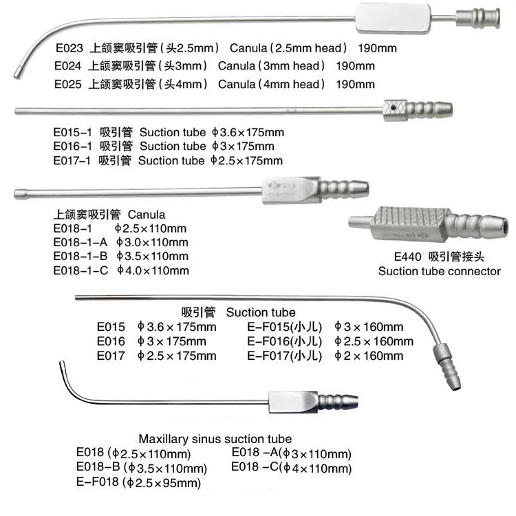 Different Types Of Medical Stainless Steel Telescopic Suction Tube 304 ...