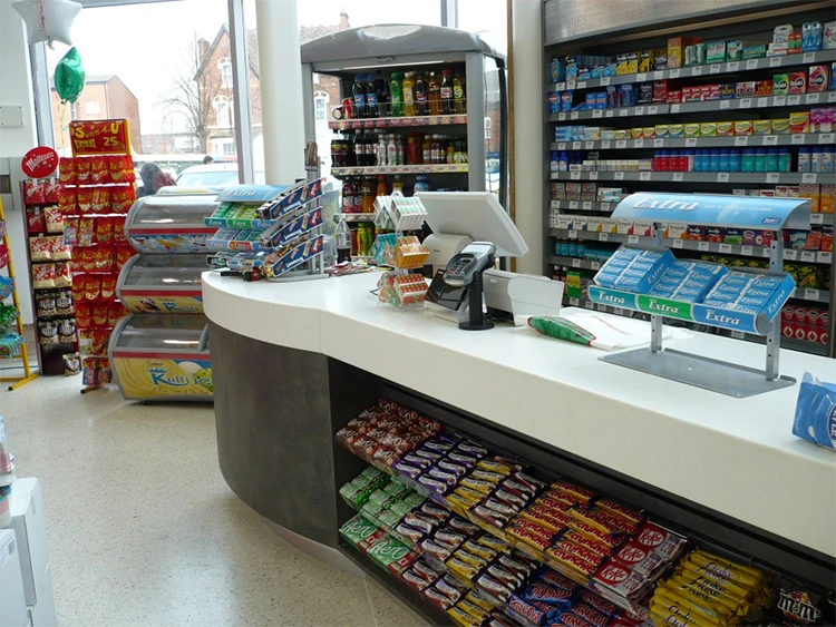 Custom Grocery Store Cash Counters - Fashion & Durability