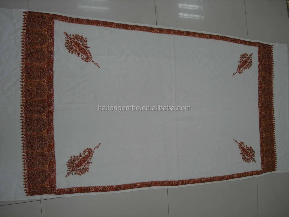 Pakistani Long Shawl Embroidered Scarf Kashimir Style - Buy Muslim ...