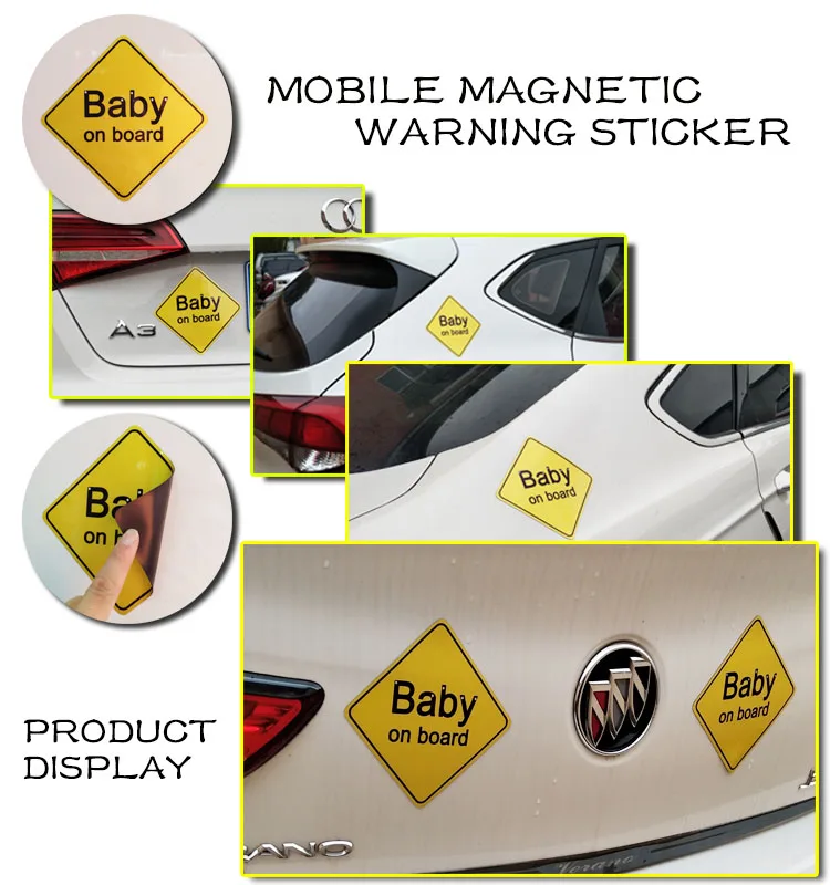 사용자 정의 모양 크기 다채로운 자동차 트럭 자석 로그인 자석 스티커 Buy 아기 보드 기호사용자 정의 아기 보드 기호자동차 스티커 Product On