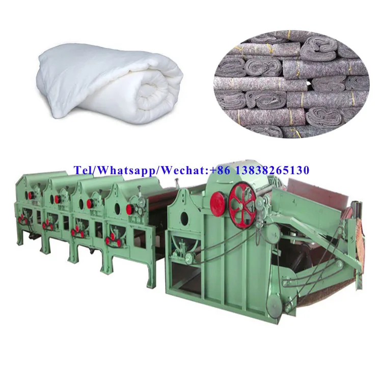 High Quality Cotton Waste Recycling Machine Waste Clothes Opening ...