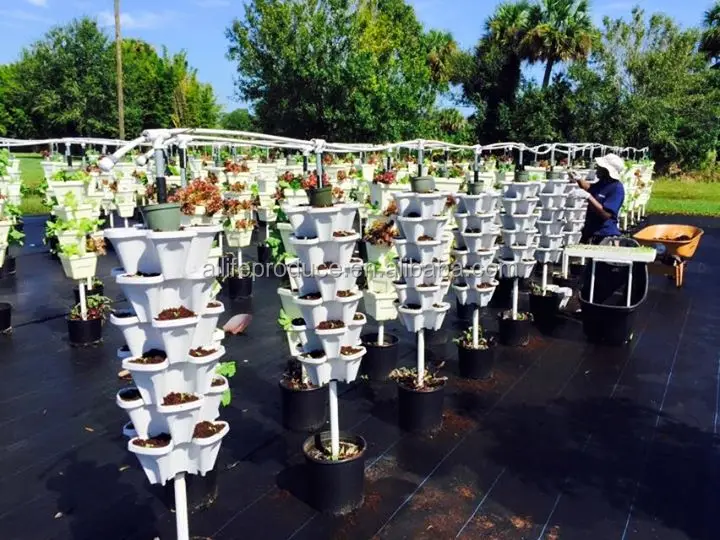 Commercial Hydroponic Vertical Tower Planter Farming Grow System - Buy ...