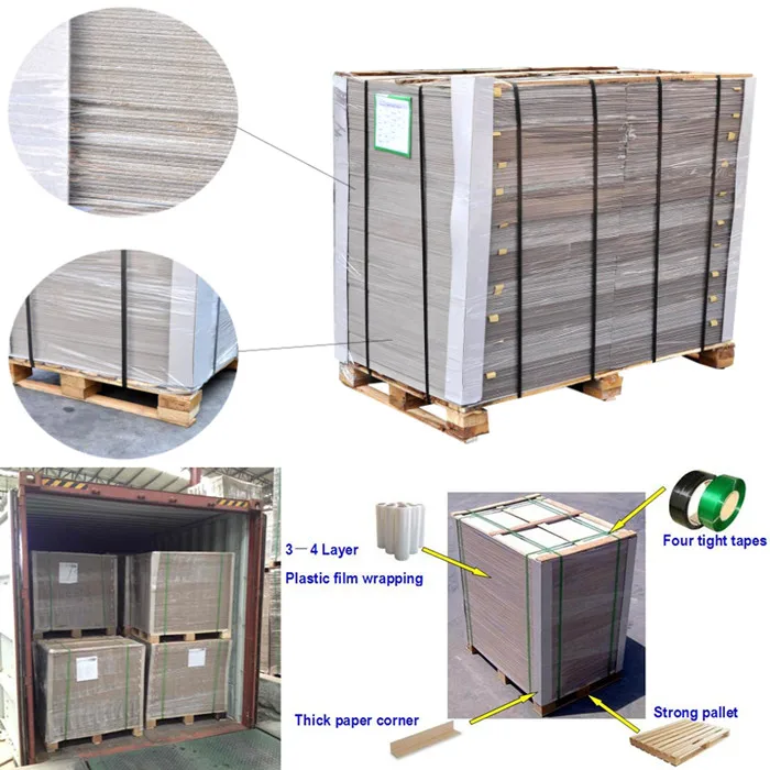 Recycled Paper Grey Board Foil Laminated Cardboard Sheets - Buy Foil ...