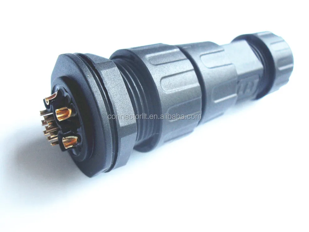 Panel Mounted And Male Plug 12 Pin Mixed Connector - Buy 12 Pin Mixed ...