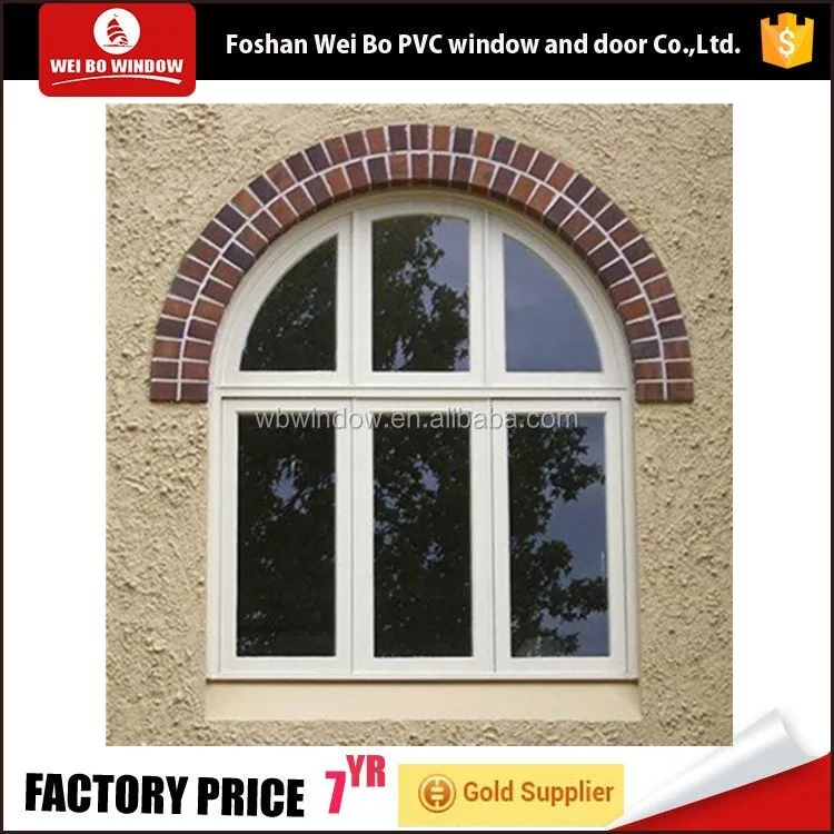 Pvc Half Moon Windows Opening Window With Grills - Buy Half Moon ...