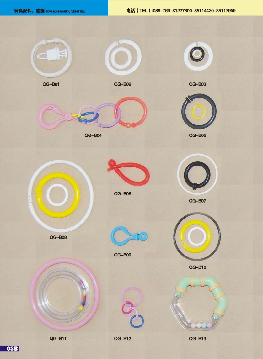 Colorful Round Plastic Ring For Baby Toy And Book - Buy Plastic Ring ...