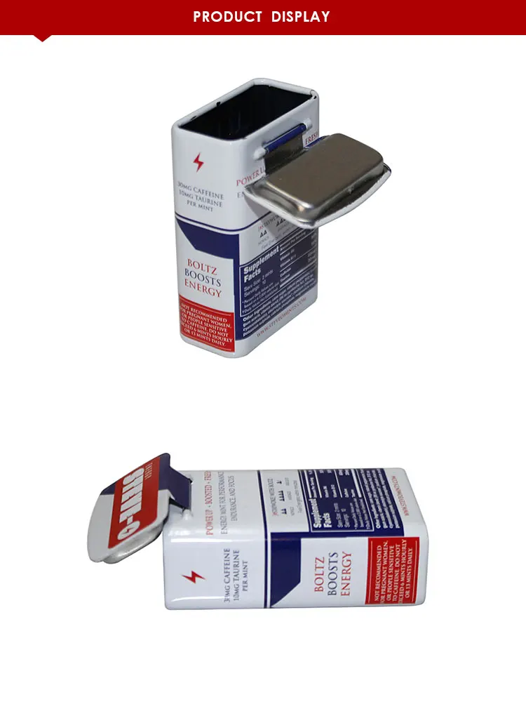 Wholesale Food Grade Small Chewing Gum Tin Can Candy Box