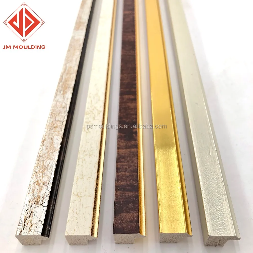 Environment Friendly PS Plastic Photo Picture Frame Moulding Frame Material