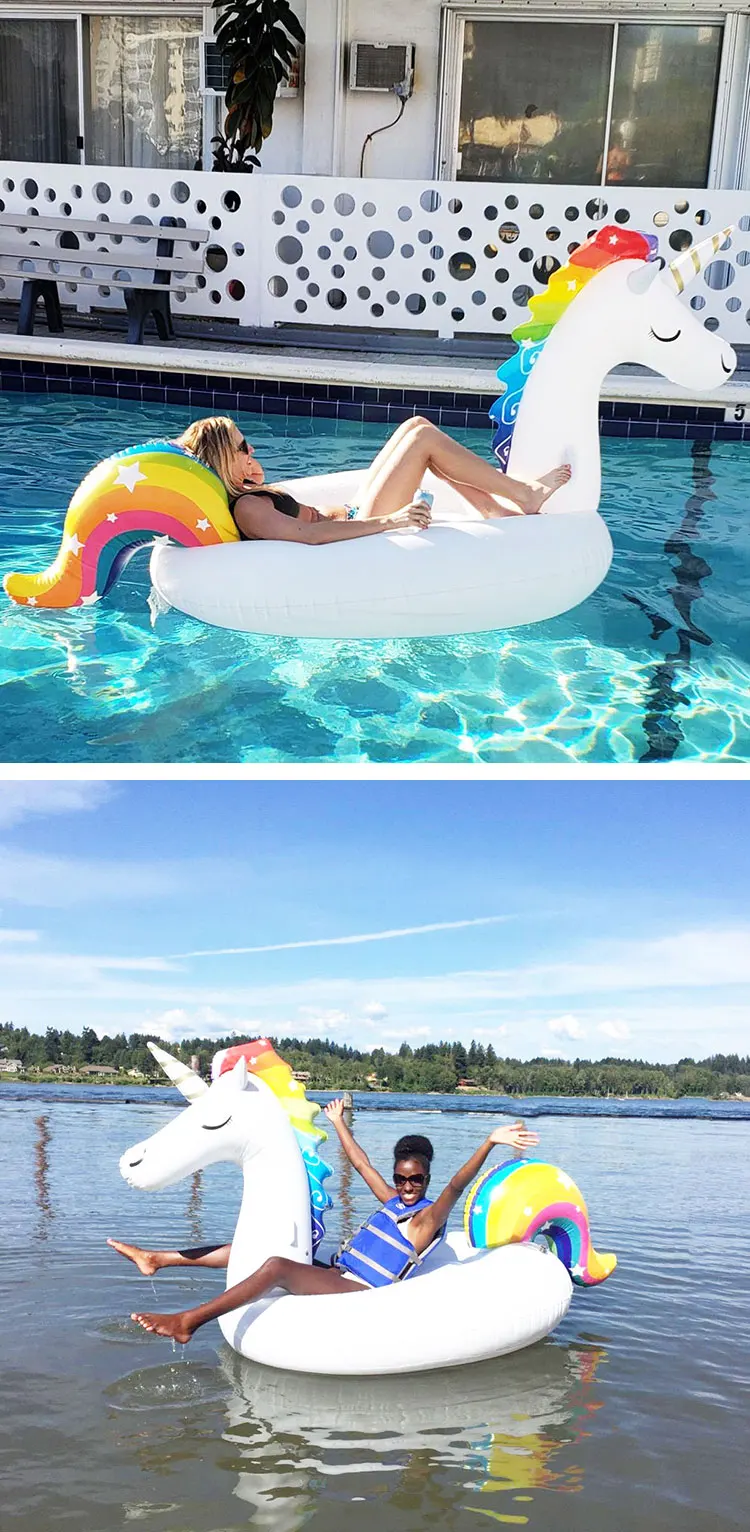 Inflatable Unicorn Pool Toy - Fun Floating Entertainment