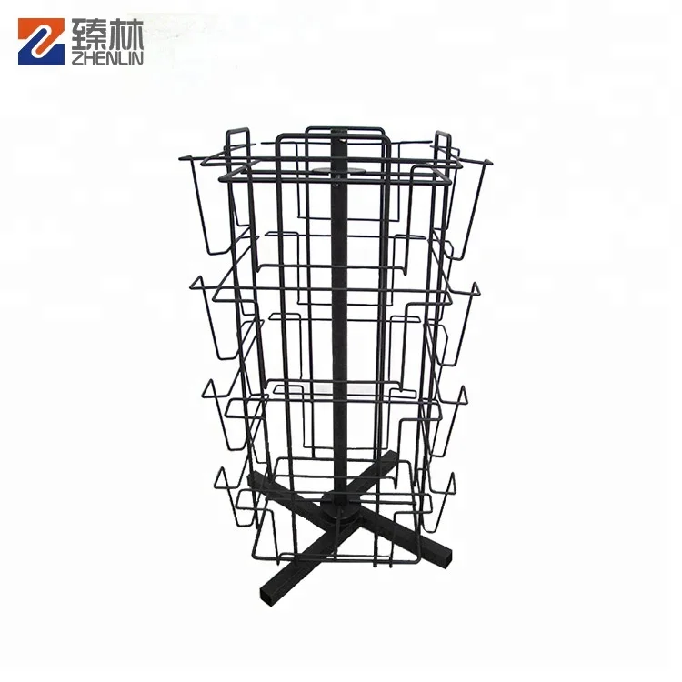Rotate Metal Wire Postcard Display Rack Greeting Card Display Stand ...