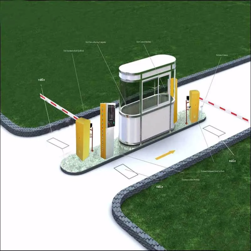 Access Control Car Parking Lot System With Boom Barrier - Buy Wireless ...