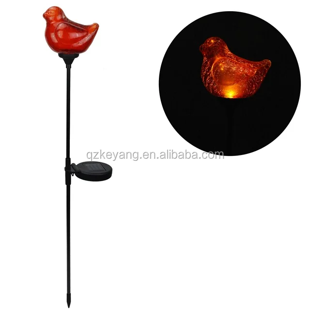 Glass Bird Waterproof Garden Street Led Solar Light - Buy Aluminum ...