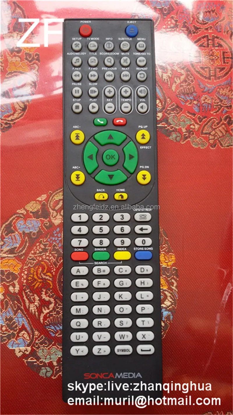High Quality Bright Black 52 Keys Ecostar Kk-y331j Remote Control For ...