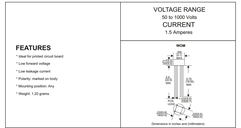 Bridge Rectifiers W10 - High Performance Diodes from Xuyang