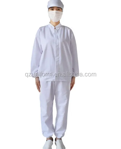 2018white Poly Cotton Food Processing Factory Industry Workers Overall ...