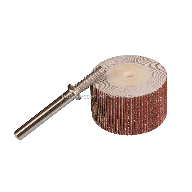 Fan Grinder Removing Rust Spindle Aluminum Oxide Mounted Flap Wheel ...