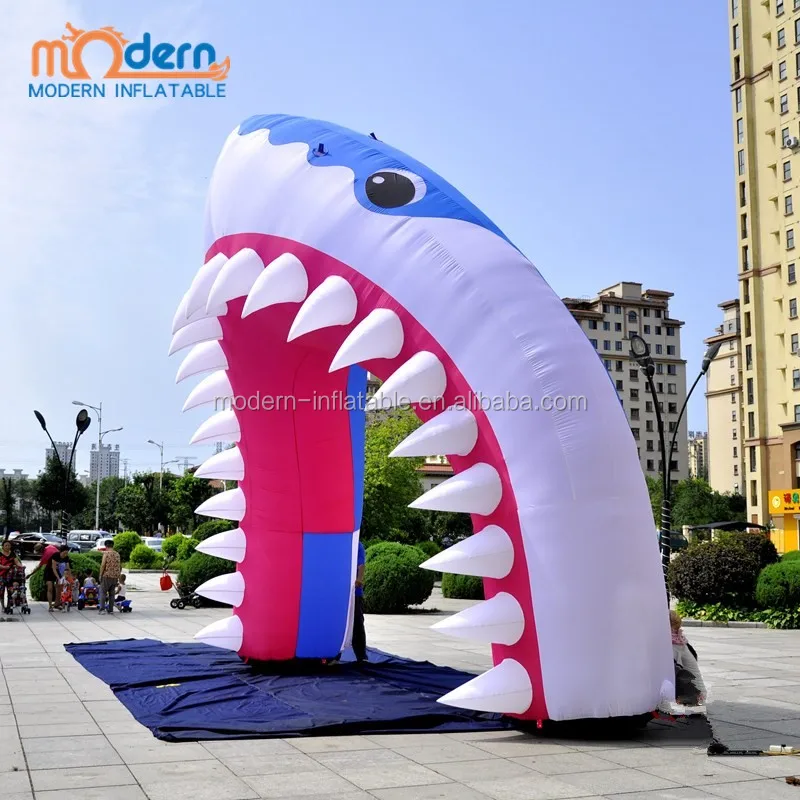 Giant Advertising Inflatable Shark Mouth Arch Tunnel Price for Sea ...