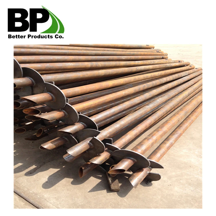 Hot Dipped Galvanization Steel Construction Helical Ground Screw Piles ...