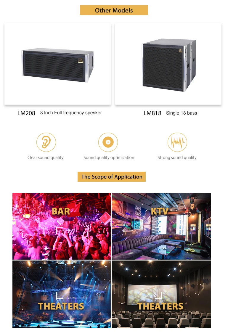High Quality Customized Hybrid Line Array Pa Loudspeakers System - Buy ...