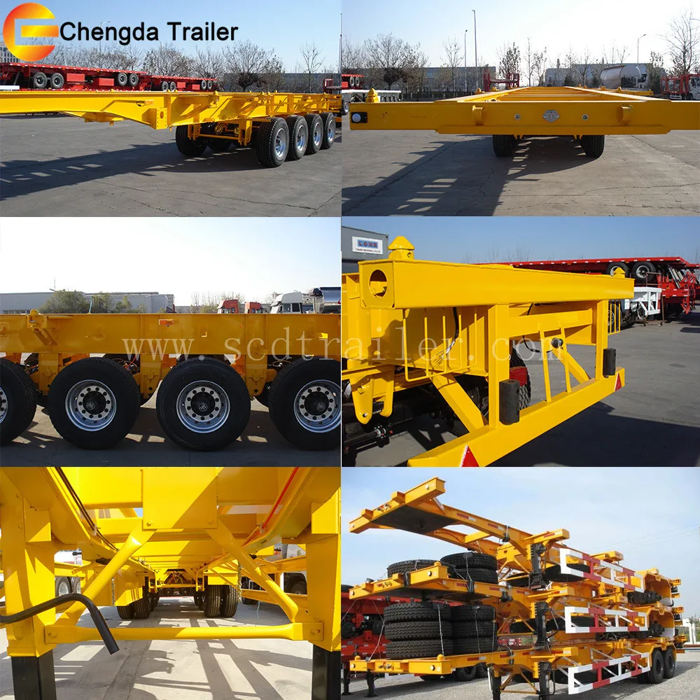 3axles Tri-Axles Shipping Container Transport - 40ft 20ft