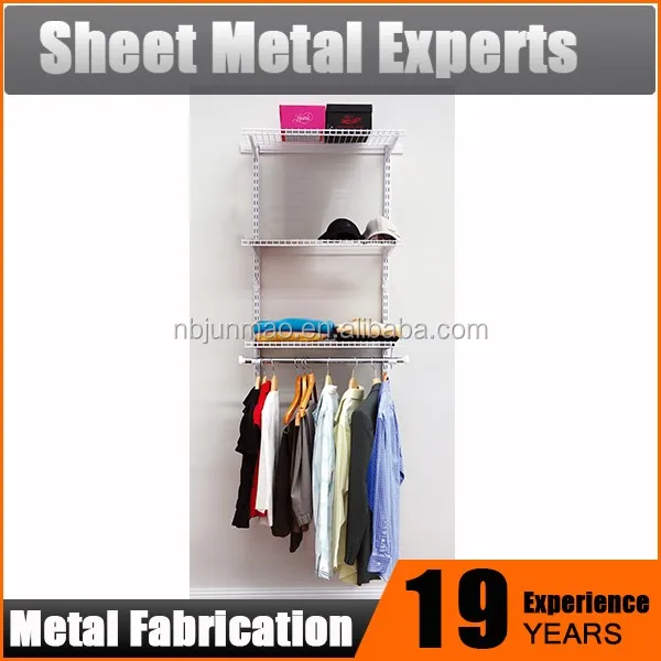 Bedroom Metal Adjustable Detachable Closet Steel Wardrobe System - Buy ...